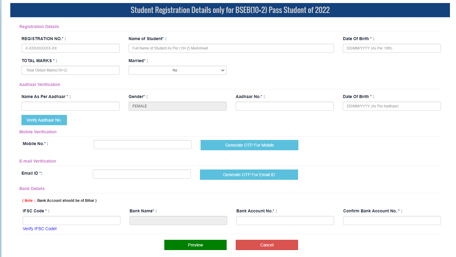 Bihar Scholarship 2023 - 50K for Graduate Girls