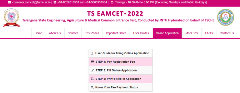 TS EAMCET Application 2023-Highlights,Fee,Important Documents