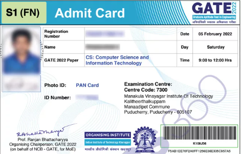 GATE Admit Card 2023 - Dates, Exam Centres, How to Download?