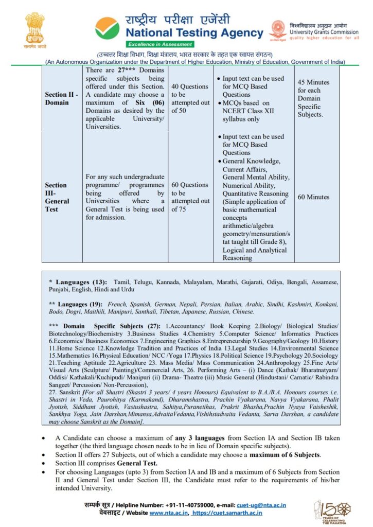 CUET Application 2022 - Deadline, Paper Pattern and Syllabus