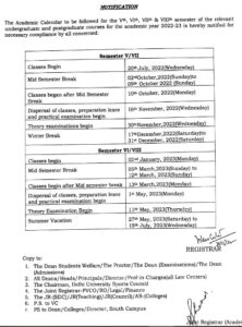 DU Academic Calendar 2023 - CUET UG Online Orientation Begins