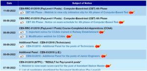 RRB Group D Phase 4 2022- Document Verification & Other Details