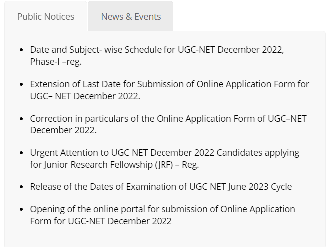 UGC NET 2023 - NTA Releases Subject and Date-Wise Schedule