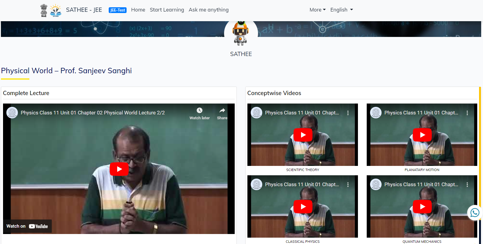 What is SATHEE? Learn about Free JEE, NEET Coaching Platform