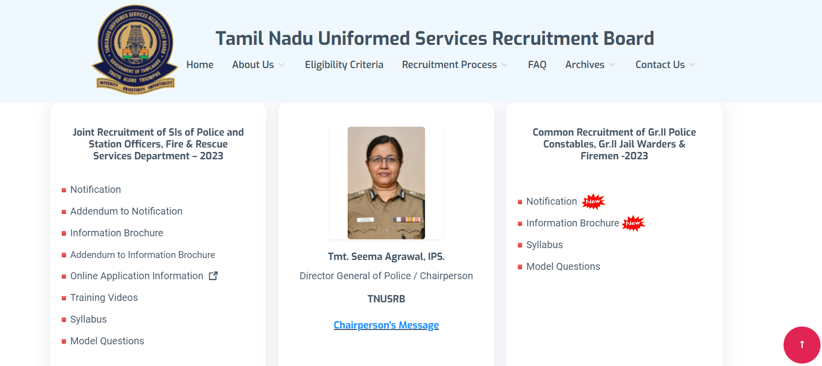 TNUSRB Recruitment 2023 - Application Open for 3599 Positions