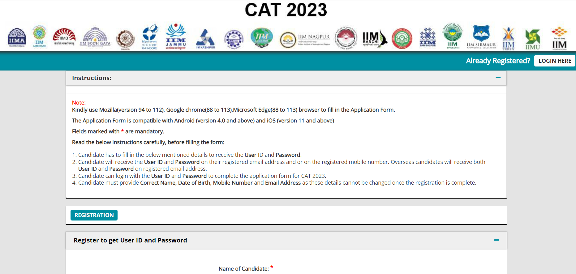 CAT 2023 Registration Underway, Check Important Details
