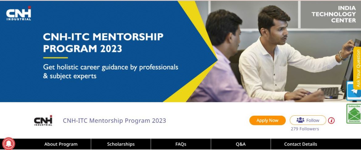 CNH-ITC Mentorship Program 2025 - लाभ व आवेदन प्रक्रिया